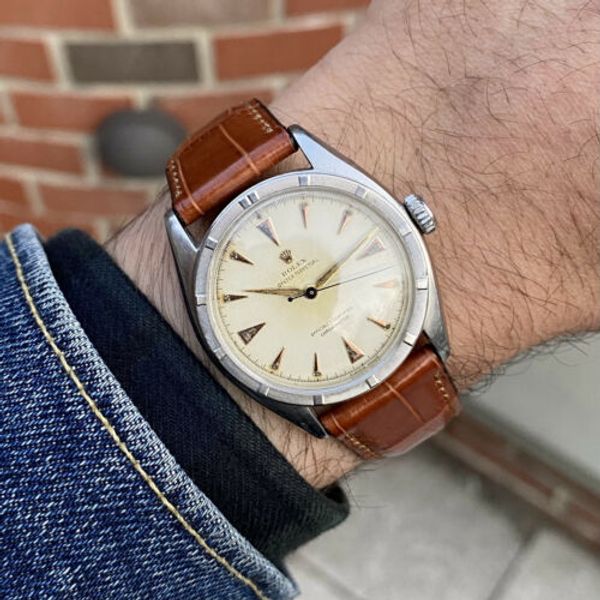 Vintage Rolex 6103 Oyster Perpetual Semi-Bubbleback | WatchCharts