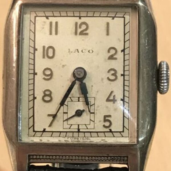 Laco Silver Art Deco Wristwatch | WatchCharts Marketplace