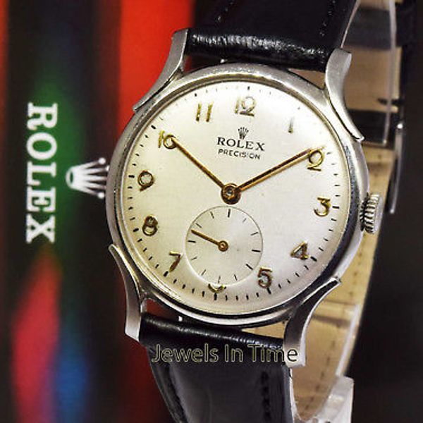 Rolex Vintage Precision 4542 Steel Watch 17J -Fancy Lugs! | WatchCharts ...