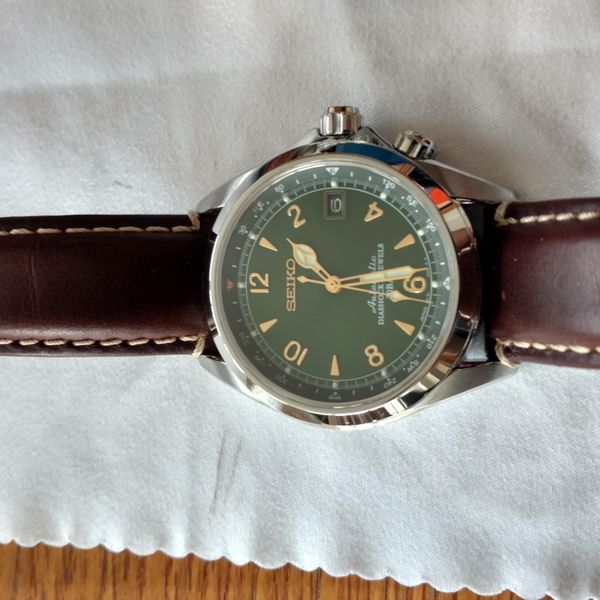 Gorgeous, Seiko Alpinist Sarb 017 Green Dial! | WatchCharts Marketplace