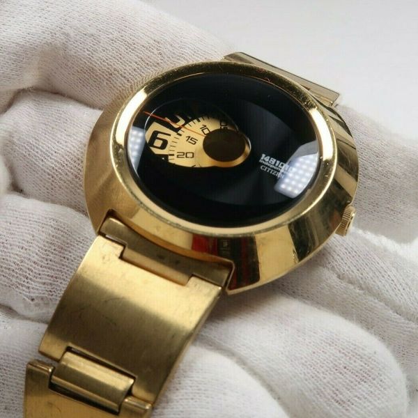 Vintage CITIZEN INDEPENDENT 1481010 QUARTZ JUMP HOUR "UFO" watch Japan ...