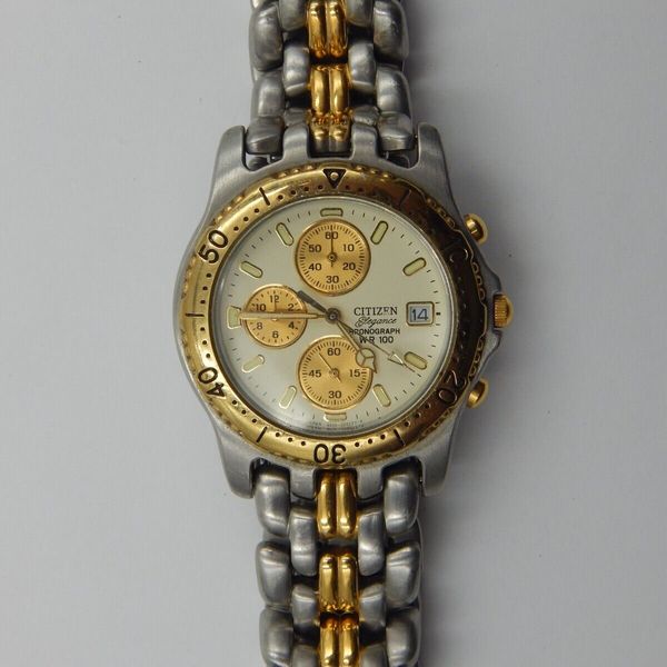 Citizen Elegance 0510 050367 Two-Tone Quartz Chronograph Wrist Watch ...