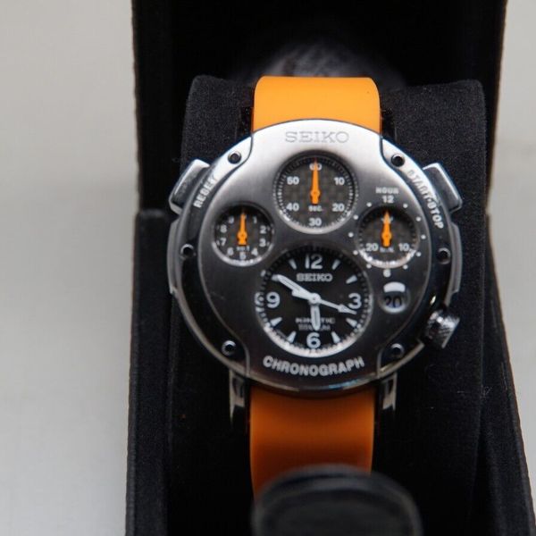Seiko Sportura Partenza Titanium 9T82-0A40 SBXZ003 Chronograph Men's ...