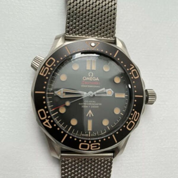 James Bond No Time To Die Titanium Omega Seamaster Diver 300M 007 Watch IN HAND | WatchCharts ...
