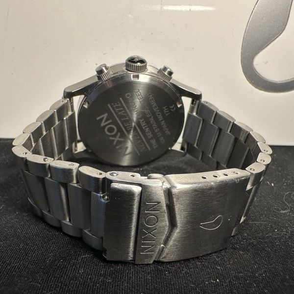 Nixon Sentry Chrono Black/ Silver Watch | WatchCharts Marketplace