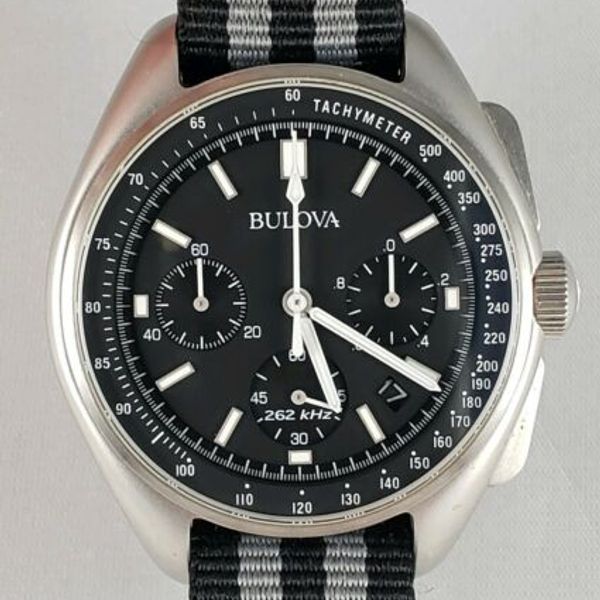 Bulova 96B251 Moon Apollo Lunar Moon Pilots Special Edition Mens Watch ...
