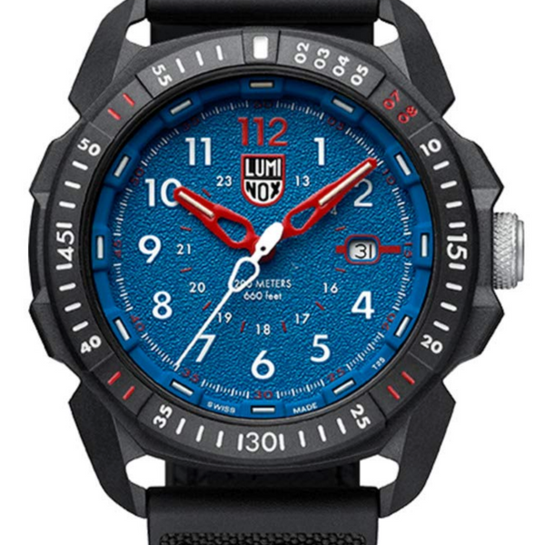 Luminox XL.1003 ICE-SAR Artic Mens 45mm Case Blue Dial Black Rubber ...
