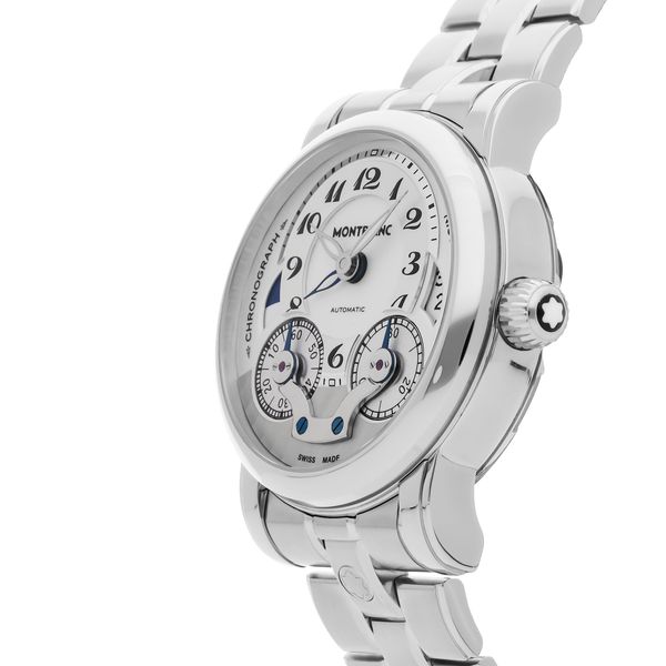 Montblanc Nicolas Rieussec Chronograph GMT Steel Automatic 43mm Watch ...
