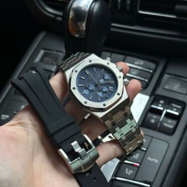 Royal Oak Seiko Mod Chrono Navy - Customwatchez | WatchCharts Marketplace