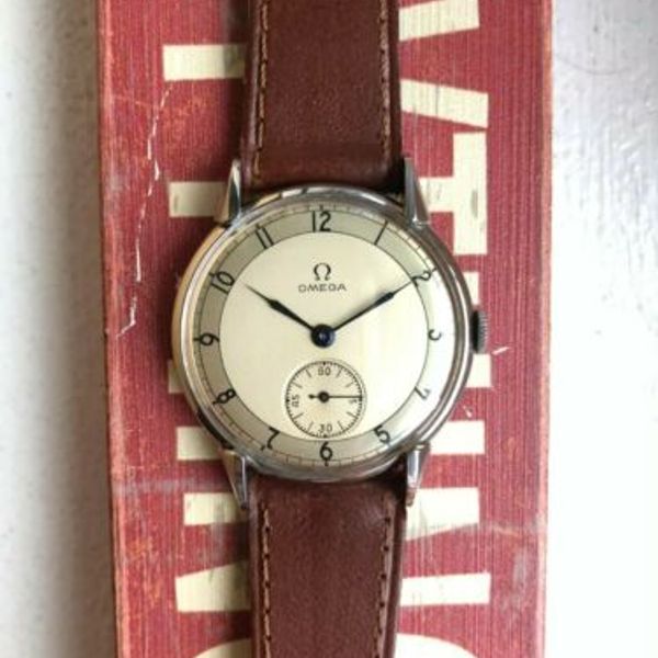 Vintage Omega Redone Art Deco Sector Dial Manual Wind Watch ...