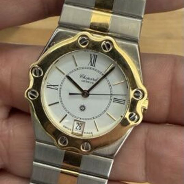 Chopard St. Moritz ref. 8023 Quartz 18K YG Steel Nice Condition ...