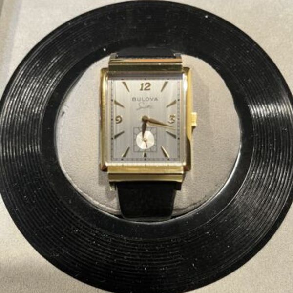 Bulova Men's Frank Sinatra My Way Leather Strap Watch | WatchCharts ...