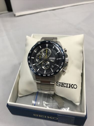 Seiko Men's Stainless Steel ESSENTIALS Chronograph Watch - SSB321 MSRP ...