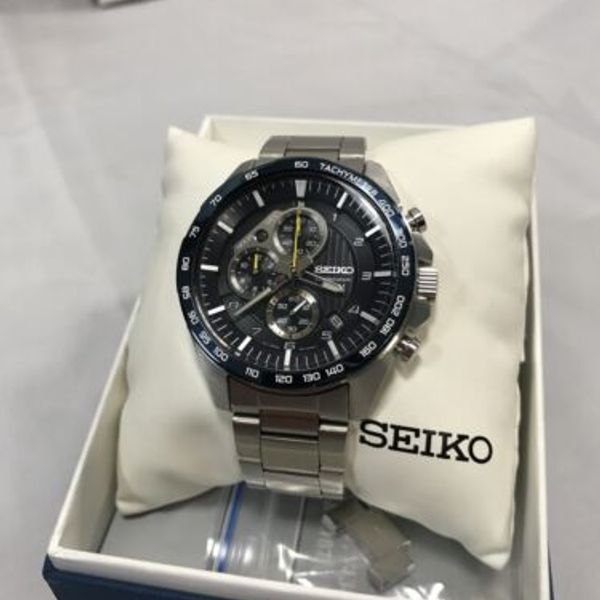 Seiko Men's Stainless Steel ESSENTIALS Chronograph Watch - SSB321 MSRP ...