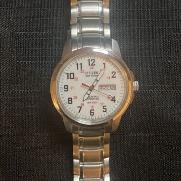 Citizen Railroad Approved Eco-Drive Solar Menâ s Watch Stainless Steel ...