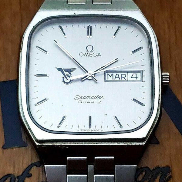 OMEGA SEAMASTER 1425 Quartz Swiss Made Watch For parts or repair only ...