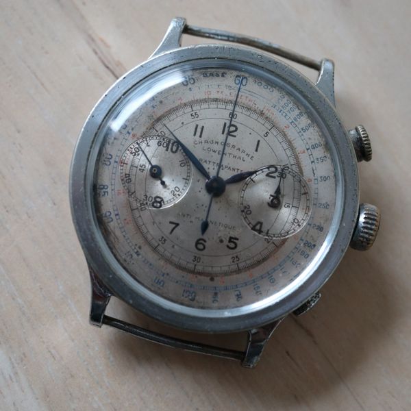 SOLD 1930s Lowenthal (Bovet) Mono-Rattrapante Valjoux 84 | WatchCharts ...