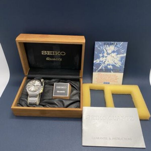 Vintage SEIKO 3883-701G GFA Stainless Steel Quartz Watch w/ box and ...