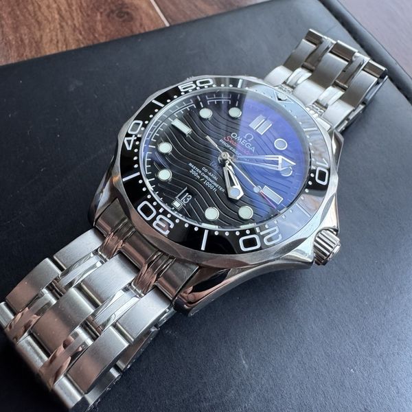 Seiko Seamaster Professional 300 SMP300 Automatic Diver Black Mod Watch ...