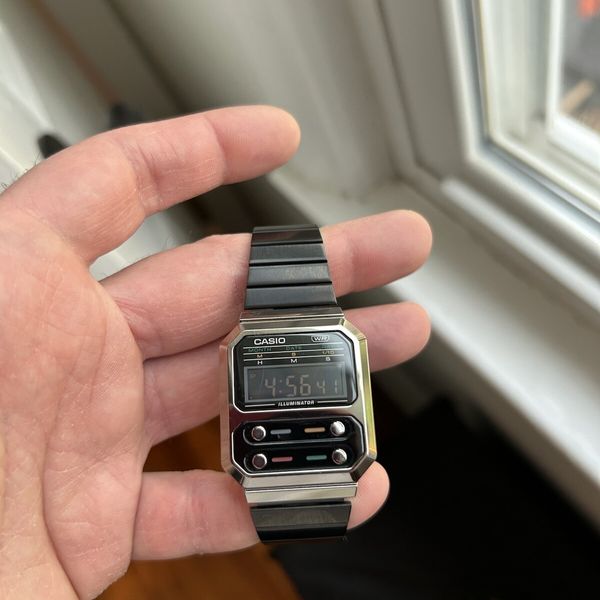 Casio Vintage Ripley Alien A100WEGG-1AVT Dark Gray Digital Water ...