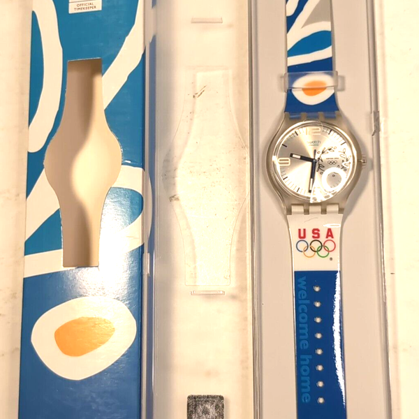 SWATCH Watch SUDK106T 2004 Athens Olympic Games X-Large Gents NOS ...
