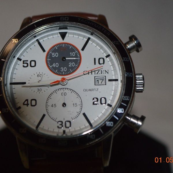 MEN'S CITIZEN CHRONOGRAPH QUARTZ WRIST WATCH WITH A DATE WINDOW ...