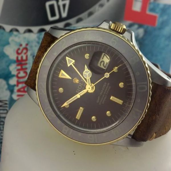 FS GMT 1675 two tone ghost bezel oxblood nipple dial | WatchCharts ...