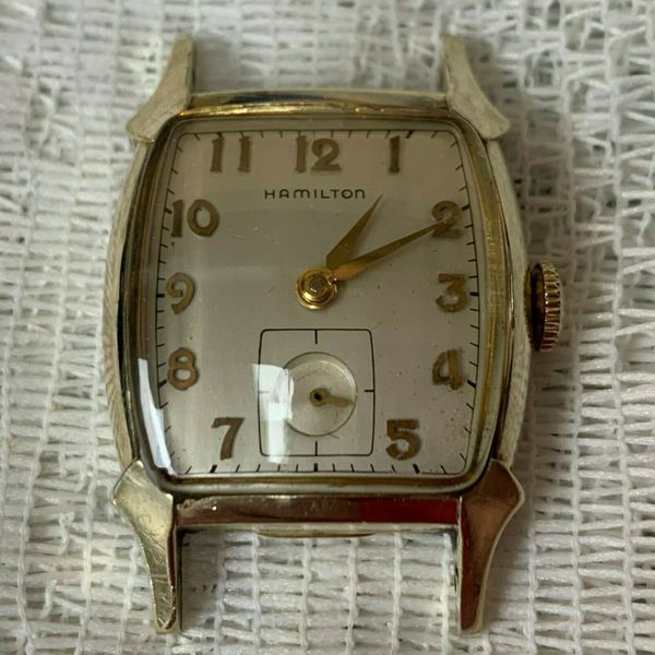 Vintage HAMILTON 730 Mechanical 10K Gold Filled Wrist Watch Running NO ...