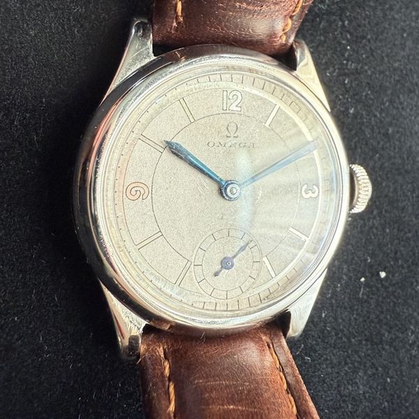 1930s Vintage Omega Silver Sector Dial Wristwatch - Incredible ...
