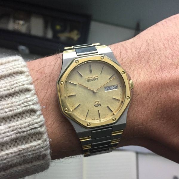 [WTS] Seiko SQ100 Octagonal Two Tone Watch $100 | WatchCharts