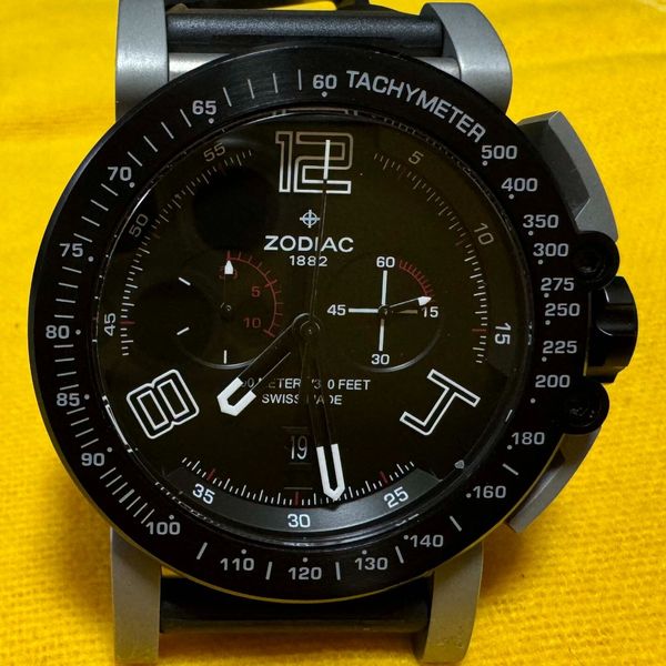 zodiac ZMX-02 ZO8552 watch with manual & box chronograph Swiss watch ...