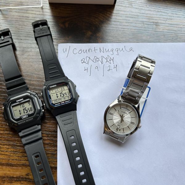 [WTS] Casio MTP-1381D Day Date BNIB + Two bonus digital Casios ...