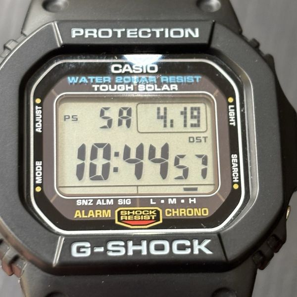 Casio G-Shock Square G-5600-1DR Solar Power | WatchCharts Marketplace