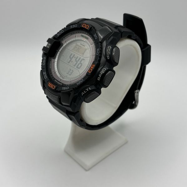 Casio Pro Trek Men's Tough Solar Triple Sensor Black Resin 52mm Watch PRG270-1 | WatchCharts ...