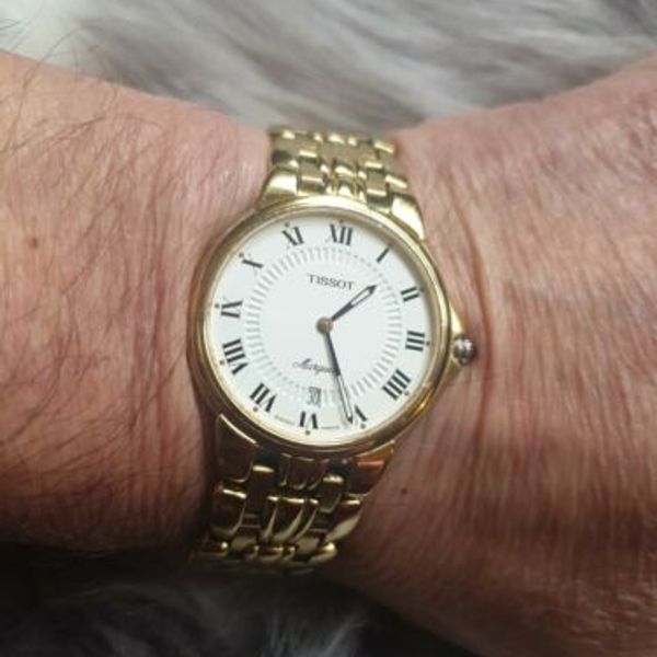 Men's Rare Vintage Tissot Marquise Sapphire Crystal Watch | WatchCharts Marketplace