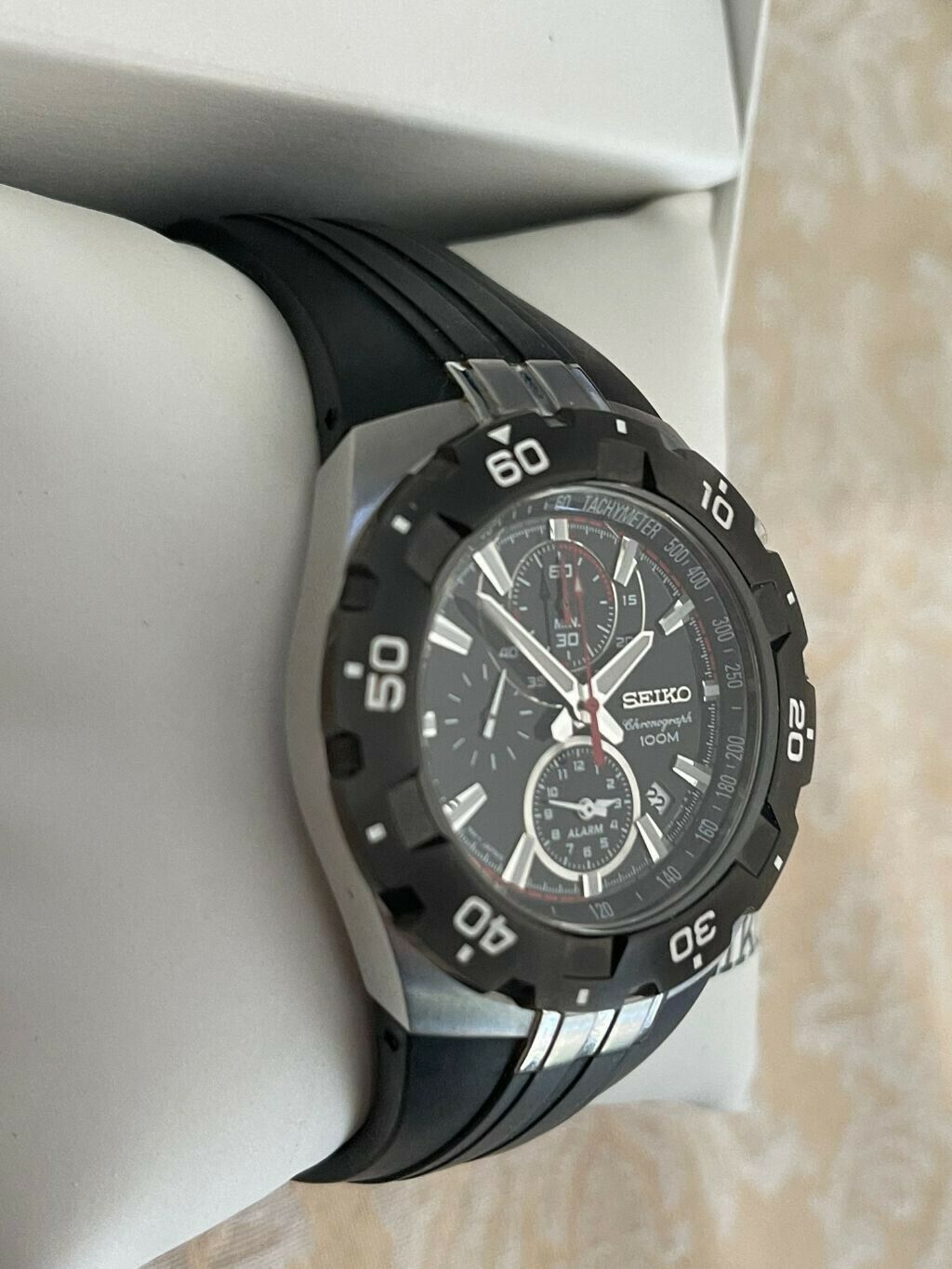 Seiko Alarm Chronograph SNAD61 Price as of April 2026 | WatchCharts