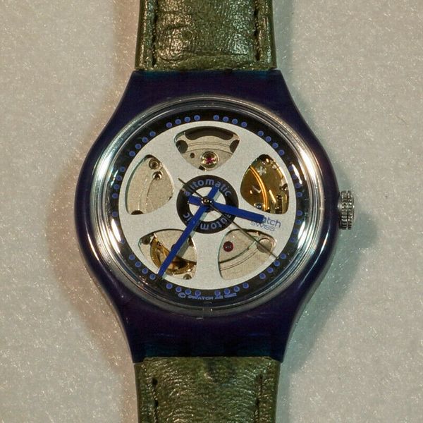Rare Swatch Watch AUTOMATIC Baeru - SAN 102 (1993) | WatchCharts Marketplace