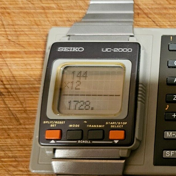Seiko UC-2000 Computer Watch and UC-2100 keyboard console working ...