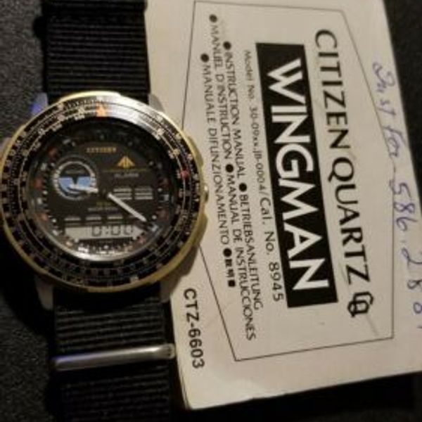 Citizen Wingman Mens Watch 8945-087836 40mm + Org Manual | WatchCharts ...