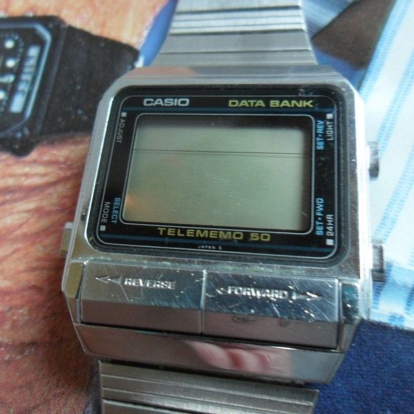 Vintage Men's Casio Data Bank Telememo 50 Digital Watch DB-500 Sold 4 ...
