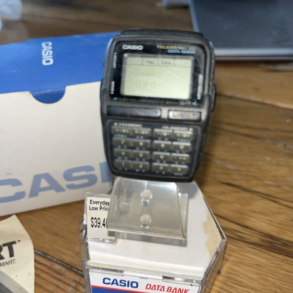 Vintage Casio DBC-30 Databank 30 Rare Calculator Watch 90's With Box ...