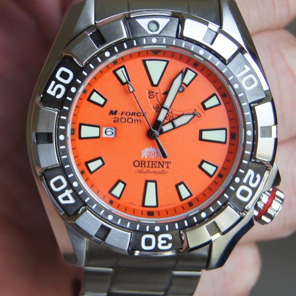 MINT ORIENT Diver M Force Orange Dial SEL03002M | WatchCharts Marketplace