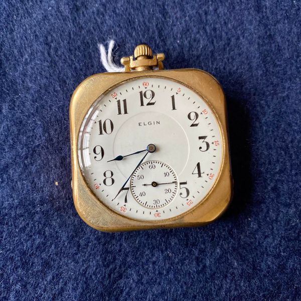 [WTS] Square Elgin gold 19j pocket watch ($250) | WatchCharts Marketplace