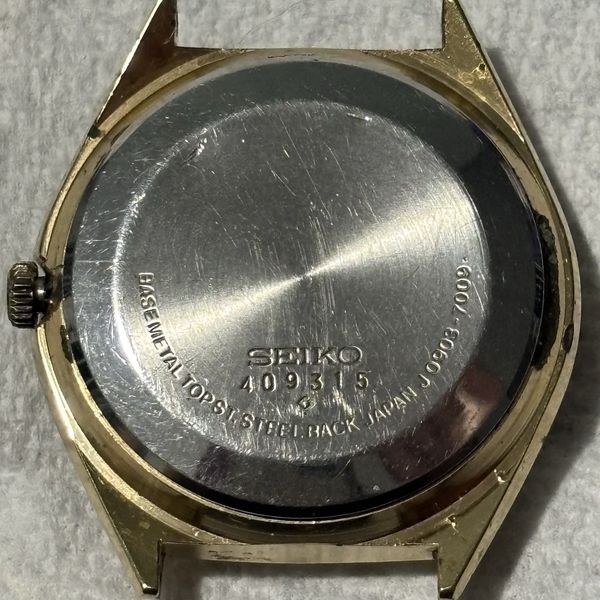Vintage Menâ s Seiko SQ 4004 Quartz Watch 0903-7009T Day/Date For Parts ...