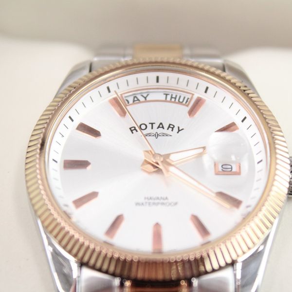 Rotary Havana Day-Date Two Tone Watch Quartz Working | WatchCharts ...