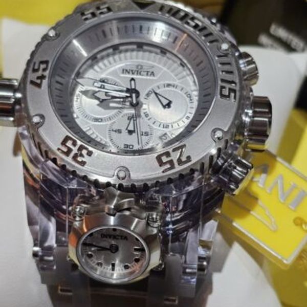 Invicta - Bolt ZEUS Magnum - SHUTTER - Chronograph Clear Case - mens ...