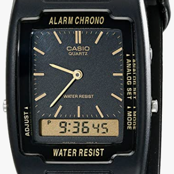 Casio Men's AQ-47-1E Classic Analogue-Digital Watch Black Dial ...