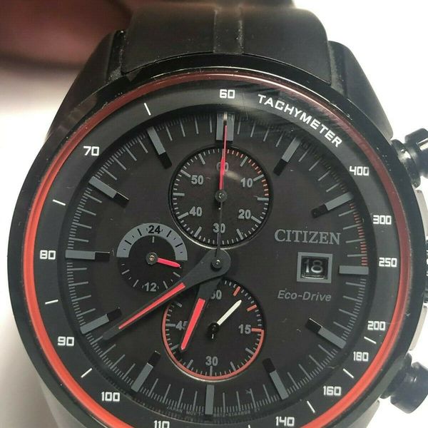 CITIZEN ECO-DRIVE CHRONOGRAPH WR100 MEN'S WRISTWATCH B612-S104670 ...