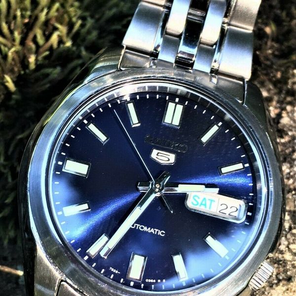 Seiko 5 Snxs77 + Snk393 *** Blue Sunburst *** Datejust Mod ...