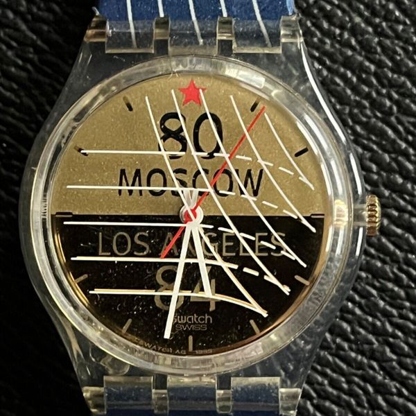 Original Swatch SEBASTIAN COE Watch, Atlanta Olympic 1984 LA. Free ...